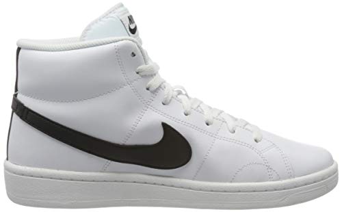 NIKE Men's Court Royale 2 MID Running Shoe, White Black White Onyx, 14 Narrow