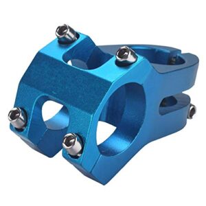 free-fly bike stem 40mm short bicycle stem handlebar riser extender for road bike, mountain bike, mtb, bmx, cycling (blue)