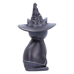 Nemesis Now Purrah Witches Hat Occult Cat Figurine, 13.5cm, Black