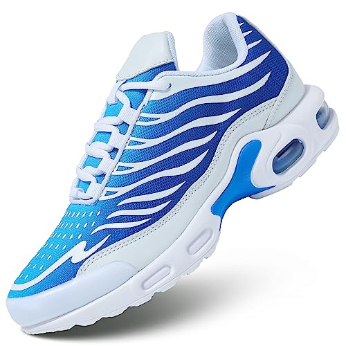 Socviis Men's Fashion Sneaker Air Running Shoes for Men Athletics Sport Trainer Tennis Basketball Shoes Blue 12