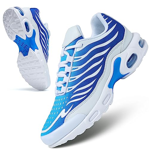 Socviis Men's Fashion Sneaker Air Running Shoes for Men Athletics Sport Trainer Tennis Basketball Shoes Blue 12