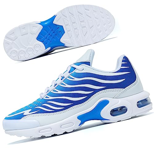 Socviis Men's Fashion Sneaker Air Running Shoes for Men Athletics Sport Trainer Tennis Basketball Shoes Blue 12