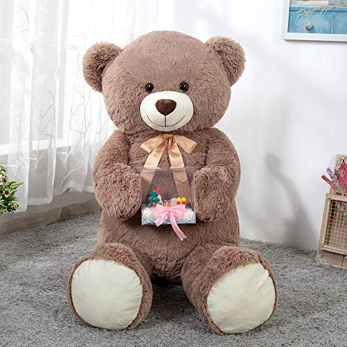 Tezituor Big Teddy Bear,52'' Giant Stuffed Animal Plush,Soft Gifts for Valentine, Christmas, Birthday.