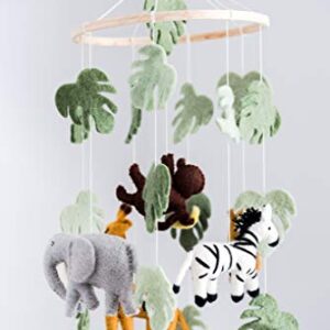 Jungle Animals Baby Mobile, Room Decor, Safari Theme Nursery, Wild Animals Decoration