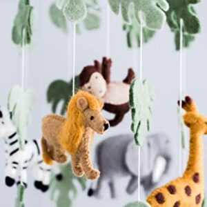 Jungle Animals Baby Mobile, Room Decor, Safari Theme Nursery, Wild Animals Decoration