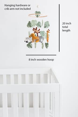 Jungle Animals Baby Mobile, Room Decor, Safari Theme Nursery, Wild Animals Decoration