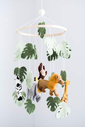 Jungle Animals Baby Mobile, Room Decor, Safari Theme Nursery, Wild Animals Decoration