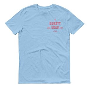 spongebob squarepants the krusty krab fry cook adult short sleeve t-shirt - blue - xl