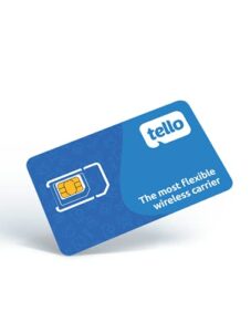 tello mobile - bring your own phone - 3 in 1 gsm sim card kit