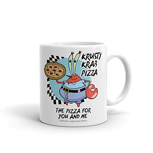 SpongeBob SquarePants The Krusty Krab Pizza White Mug - 11 oz