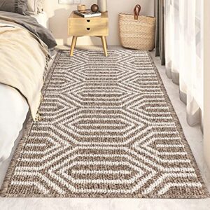 REFETONE Hallway Rug Washable Runner Mat Non Slip for Entryway Entrance Kitchen Laundry Room- 20"x59", Camel