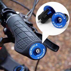 Awpeye 6 Pairs Aluminum Bar End Plugs Handlebar End Plugs Handlebar Caps with Installation Tool for Most Bicycle, Mountain Bike, Road Bike, MTB, BMX(Black/Red/Gold/Blue)