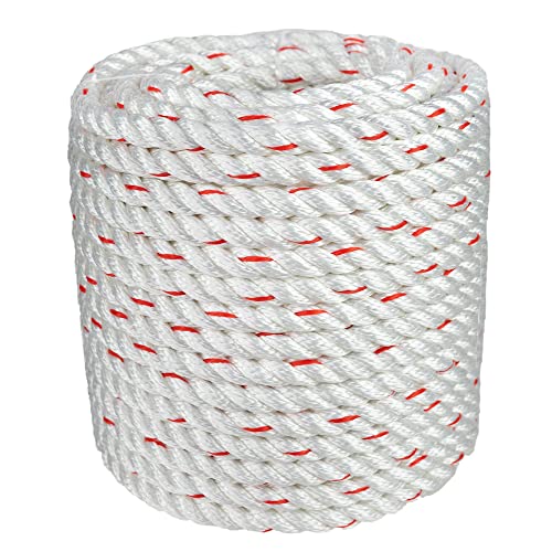 Arborist Bull Rope | High Strength Polyester | Tree Hoist Rigging Line | 5/8 inch x 150 feet, no Eye Splice