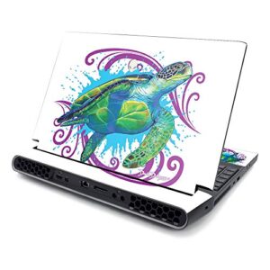 mightyskins skin for alienware area-51m r2 (2020) - abstract black | protective, durable, and unique vinyl decal wrap cover | easy to apply, remove, and change styles | made in the usa