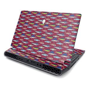 mightyskins skin for alienware area-51m r2 (2020) - abstract black | protective, durable, and unique vinyl decal wrap cover | easy to apply, remove, and change styles | made in the usa