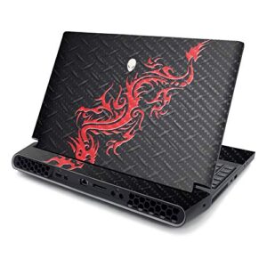 mightyskins skin for alienware area-51m r2 (2020) - abstract black | protective, durable, and unique vinyl decal wrap cover | easy to apply, remove, and change styles | made in the usa