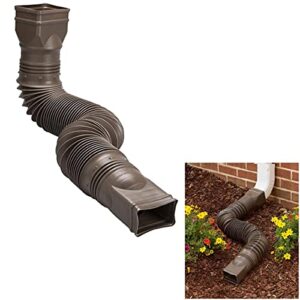 amerimax brown flexible downspout extension gutter connector rainwater drainage