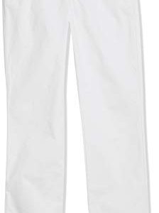 Amazon Essentials Women's Stretch Twill Chino Pant (Available in Classic and Curvy Fits), Bright White, 8