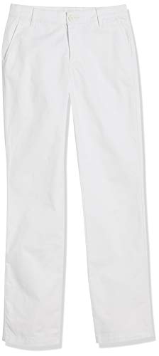 Amazon Essentials Women's Stretch Twill Chino Pant (Available in Classic and Curvy Fits), Bright White, 8