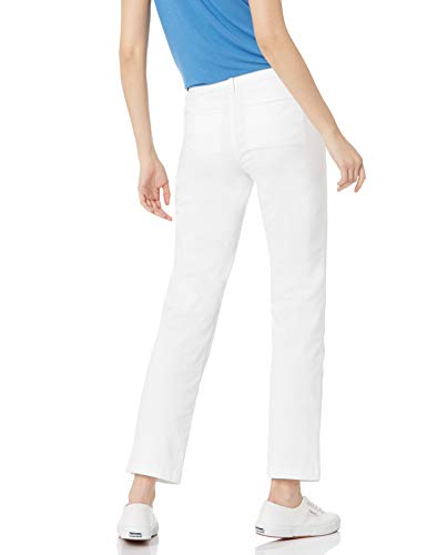 Amazon Essentials Women's Stretch Twill Chino Pant (Available in Classic and Curvy Fits), Bright White, 8