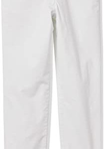 Amazon Essentials Women's Mid-Rise Slim-Fit Cropped Tapered Leg Khaki Pant, Bright White, 12