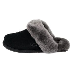 UGG Australia Women's Scuffette II Sheepskin Slipper Blk/Gry 9 Medium US