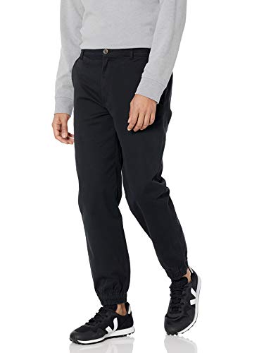 Amazon Essentials Men's Straight-Fit Jogger Pant, Black, X-Large