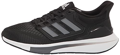 adidas Men's EQ21 Running Shoe Black/Iron Metallic/Carbon 10