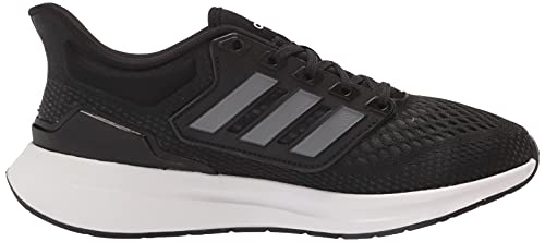 adidas Men's EQ21 Running Shoe Black/Iron Metallic/Carbon 10