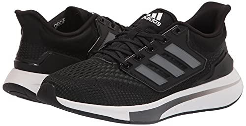 adidas Men's EQ21 Running Shoe Black/Iron Metallic/Carbon 10