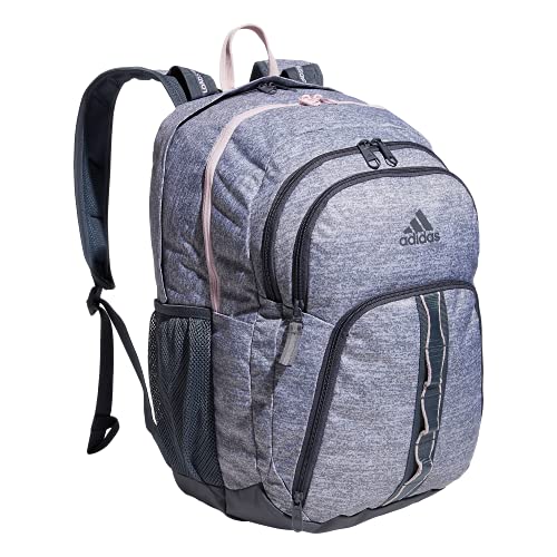 adidas Unisex Prime 6 Backpack, Jersey Grey/Onix Grey/Clear Pink, One Size