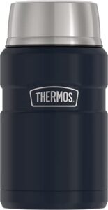 thermos stainless king vacuum-insulated food jar, 24 ounce, midnight blue