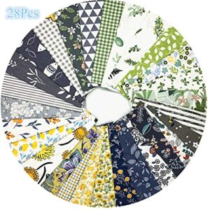 SZRUIZFZ 12 x 12 inches Print Cotton Precut Craft Fabric Bundle Squares for DIY Sewing Scrapbooking,Quilt Fabric Squares for Masks (30cm x 30cm) 28Pcs