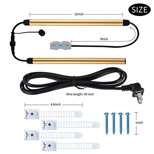 briidea Safe Dehumidifier Rod, Rod Reducing Humidity with Easy Installation and Plug Cord Easily Threading Through Safe's Hole, 12/16/24 inches Effective Coverage up to 100/150/300 Ft³