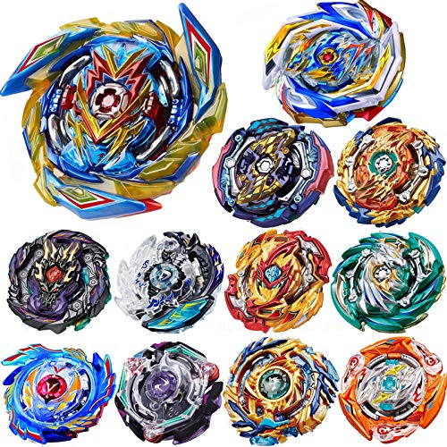 HUXICUI 12 Pieces Gyros Pack, High Performance Battling Top Burst Battle Toys Set, Birthday Party Best Toys Gifts for Boys Kids Children Age 8+