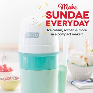 Dash My Pint Electric Ice Cream Maker Machine & Recipe Book 0.4qt - Aqua & Mini Maker: The Mini Waffle Maker Machine - Silver