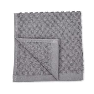 Amazon Basics 100% Cotton Terry Kitchen Dish Cloths, Popcorn Texture - (Pack of 8) Grey,