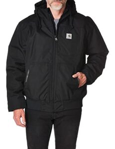 carhartt men's yukon extremes loose fit insulated active jacket, black, x-large