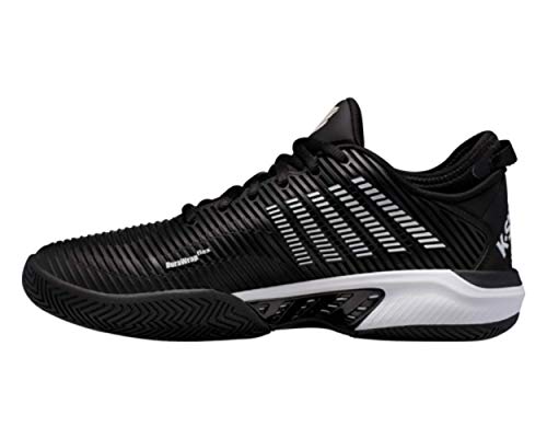 K-Swiss Men's Hypercourt Supreme Tennis Shoe, Black/White, 10.5 M