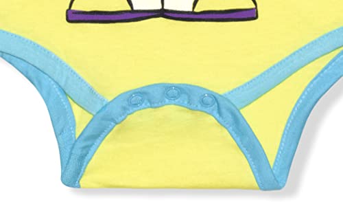 Disney Toy Story Buzz Lightyear and Woody Boys 3 Piece Bodysuit and Jogger Pant Set for Newborn and Infant - Blue/Lime Green