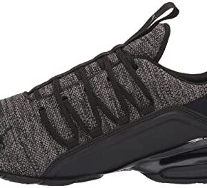 PUMA Men's Axelion Running Shoe, Multi Black-Castlerock, 10