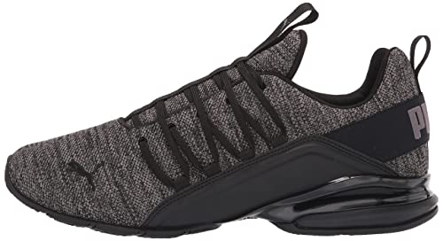 PUMA Men's Axelion Running Shoe, Multi Black-Castlerock, 10