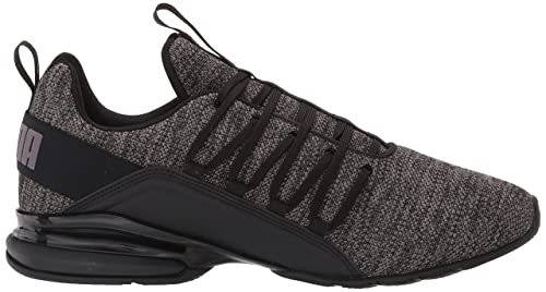 PUMA Men's Axelion Running Shoe, Multi Black-Castlerock, 10