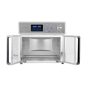 Kalorik 26 QT Digital Maxx Air Fryer Oven with 7 Accessories, Roaster, Broiler, Rotisserie, Dehydrator, Oven, Toaster, Pizza Oven and Slow Cooker. Includes Cookbook. Sears up to 500⁰F. Extra Large Capacity, All in One Appliance. Stainless Steel. AFO 47269