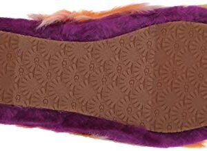 UGG girls K Fluff Yeah Slide Tie Dye Slipper, Berrylicious, 6 Big Kid US