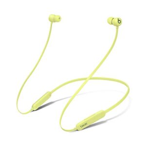 beats flex wireless earbuds – apple w1 headphone chip, magnetic earphones, class 1 bluetooth, 12 hours of listening time, built-in microphone - yuzu yellow