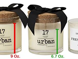 Urban Concepts by DECOCANDLES - Highly Scented Soy Candle - Long Lasting - Hand Poured in USA (Vanilla Bean, 6.7 Oz.)