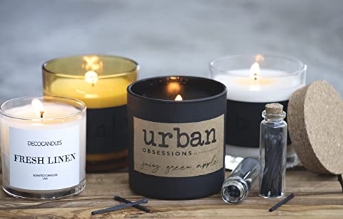 Urban Concepts by DECOCANDLES - Highly Scented Soy Candle - Long Lasting - Hand Poured in USA (Vanilla Bean, 6.7 Oz.)