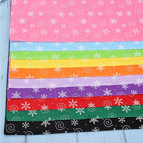 30X30cm Cotton Fabric Christmas Fabric Bundles Sewing Square Fabric Scraps Snowflake Printing Quilting Fabric Squares Christmas Cotton Patchwork for DIY Craft Supplies 20pcs