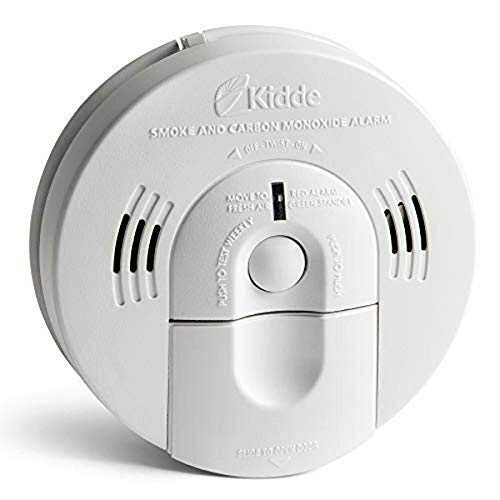 Kidde KN-COSM-IBA Hardwire Combination Smoke Carbon Monoxide Detector Battery Backup Voice Warning Interconnectable (2-Pack)